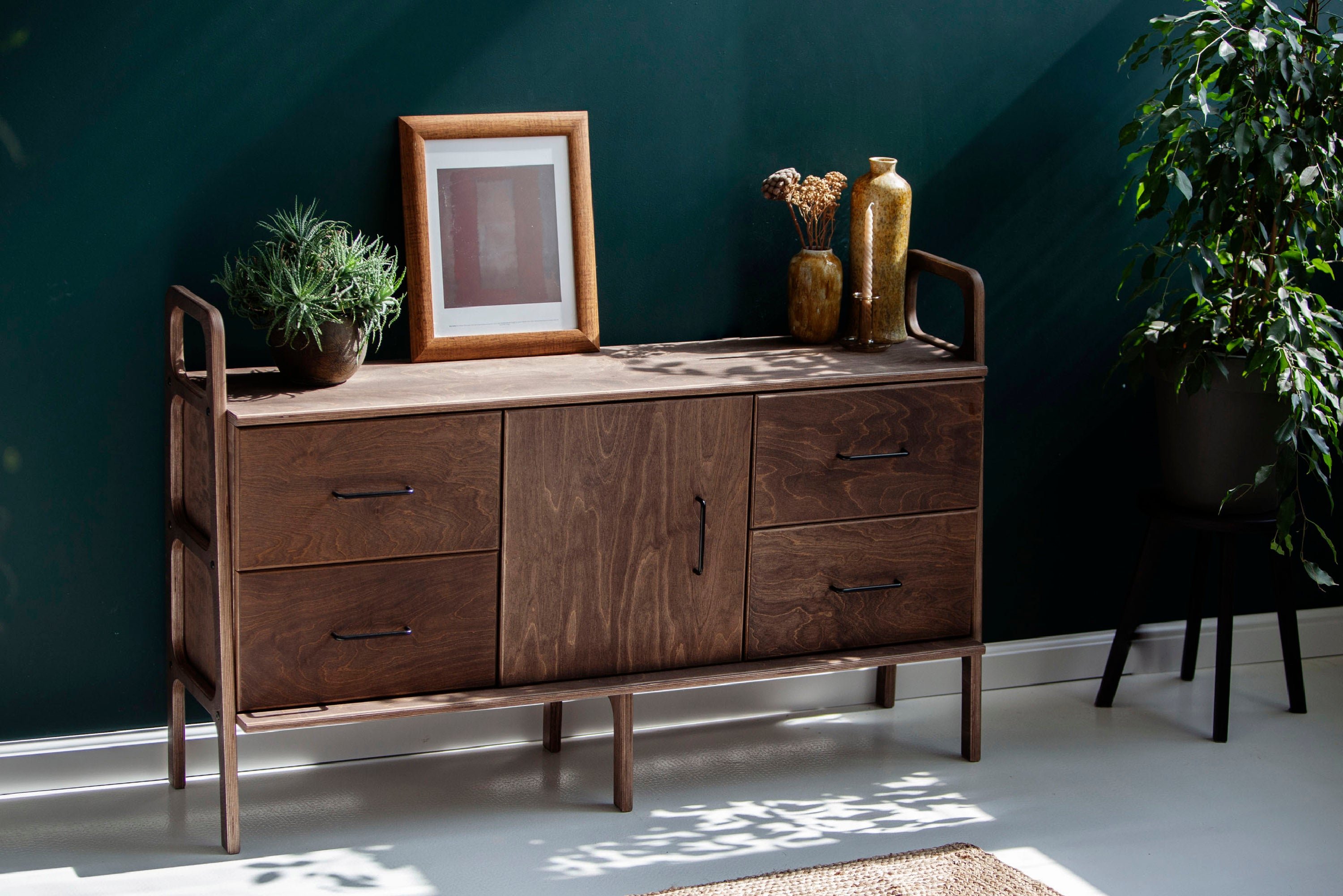 Sideboard with drawers, sideboard with a cabinet or maybe a sideboard