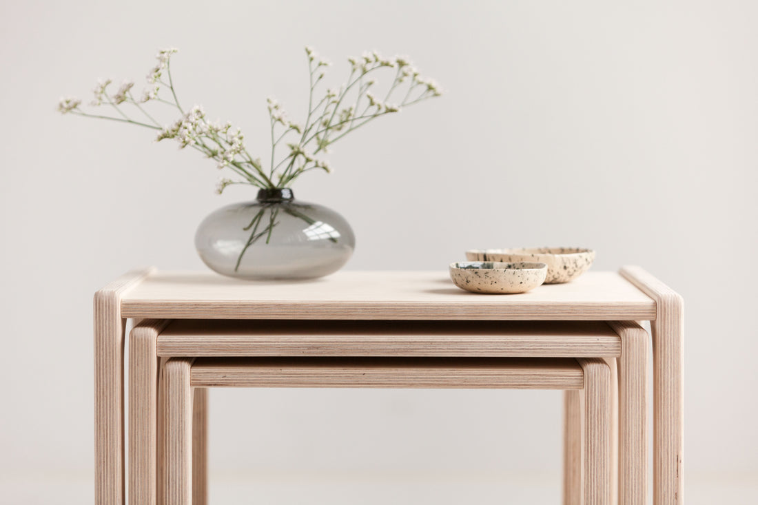 Mid Century Modern Nesting Coffee Table | Handcrafted Excellence