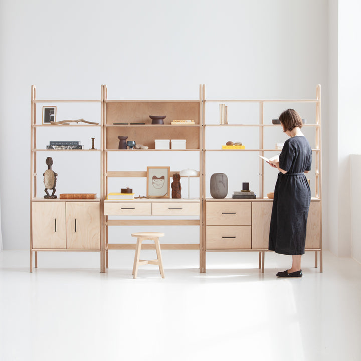 Elevate your home with chic wall units ensembles from Plywood Project.