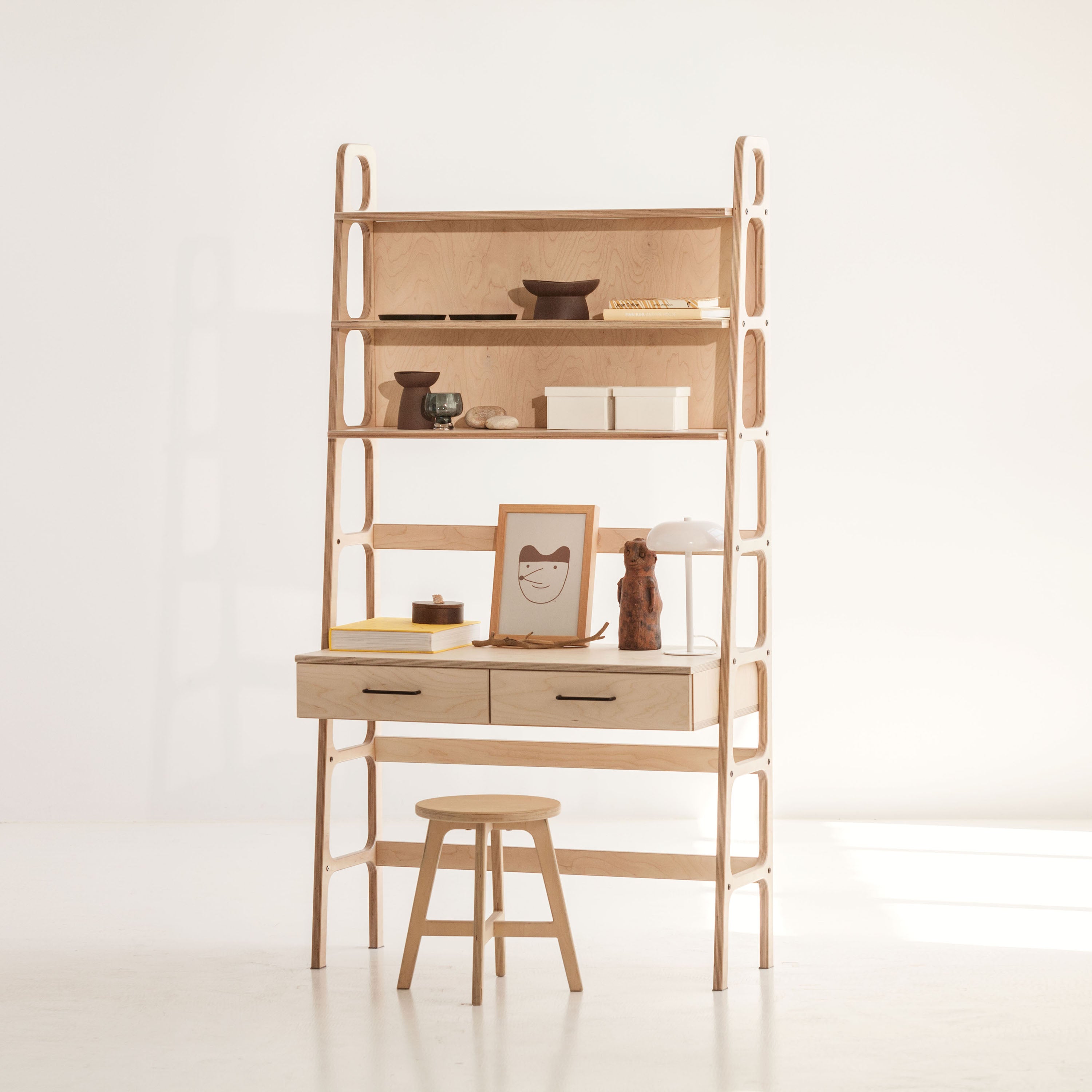 Maxi Desk with Drawers – Mid-Century Elegance and Storage