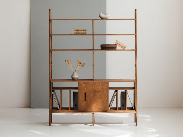 Mid Century Modern Bookcase - PwoodPro